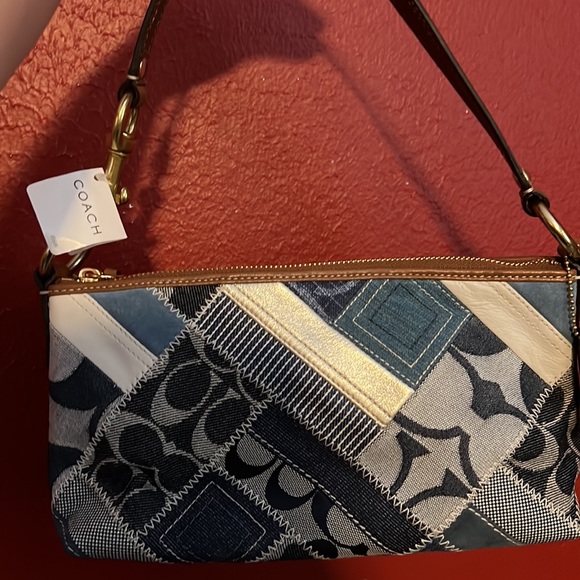 Coach | Bags | Coach Denim Patchwork Shoulder Bag | Poshmark